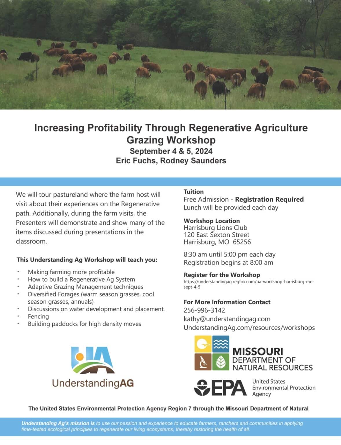 Increasing Profitability Through Regenerative Agriculture Grazing ...
